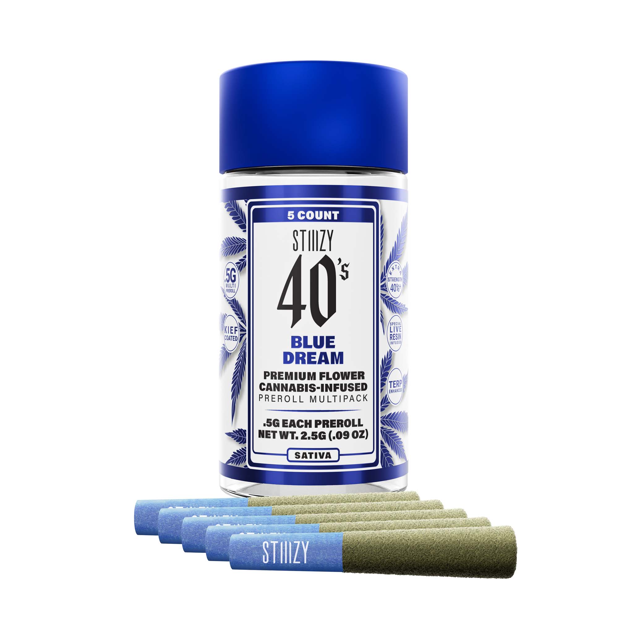 Blue Dream 40's Infused Pre-Rolls 5pk